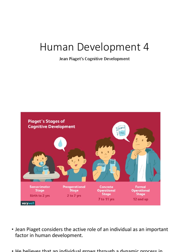 Human Development 4: Jean Piaget's Cognitive Development | PDF