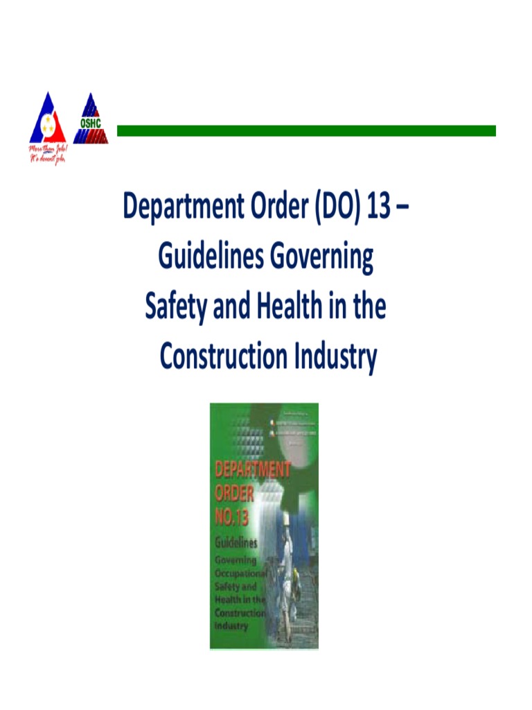 DOLE Department Order 13 Guidelines | PDF | Occupational Safety And ...