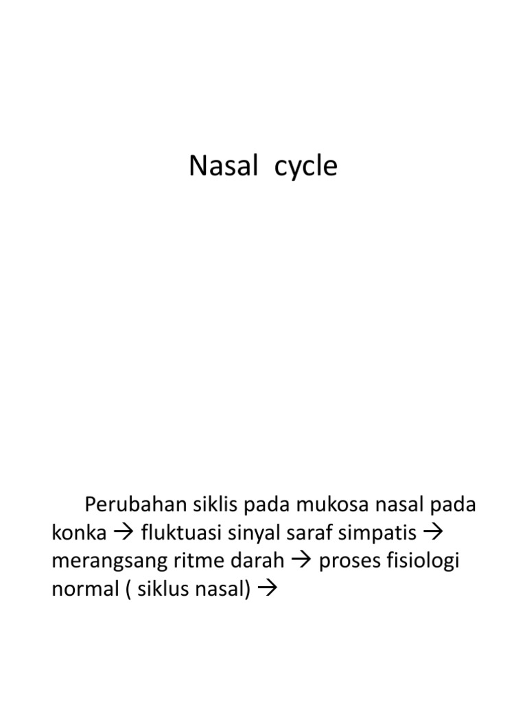 Nasal Cycle 1 | PDF