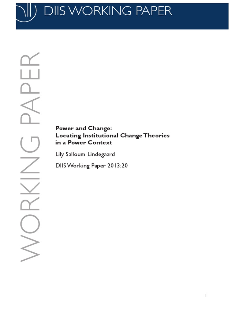 Working Paper | PDF | Institutional Economics | Innovation