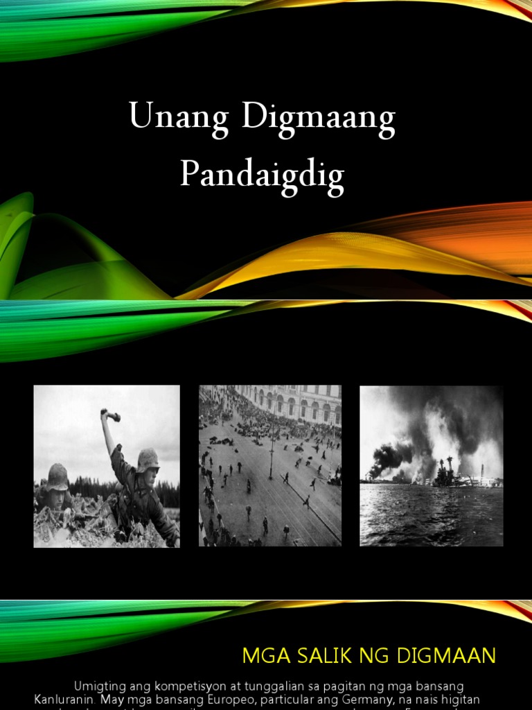 Unang Digmaang Pandaigdig | PDF