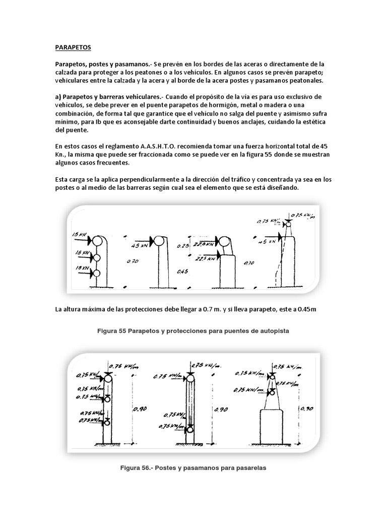 PARAPETOS.docx | Puente | Ingeniería estructural