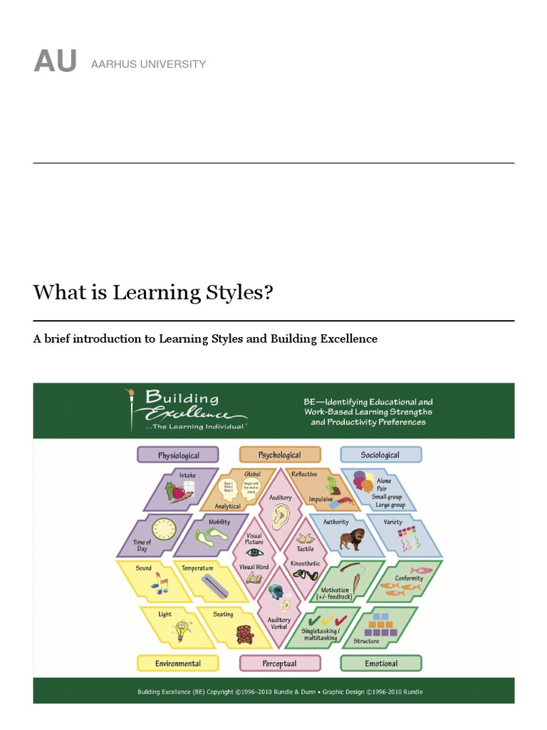 Lauridsen What Is Learning Styles New EN | PDF | Learning Styles ...