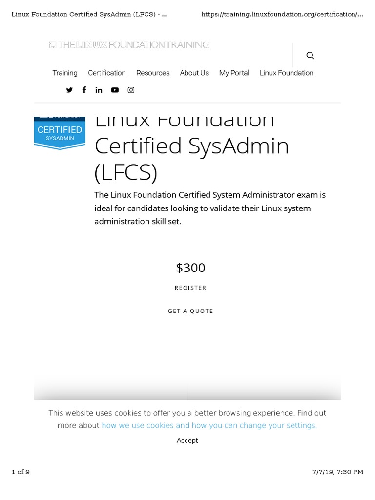 Linux Foundation Certified Sysadmin (LFCS) | PDF | File System | System ...