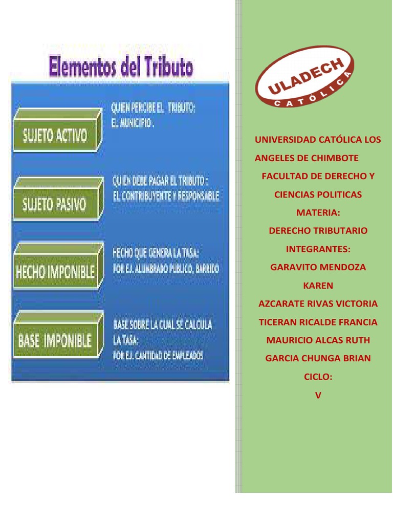 Elementos Del Tributo | PDF