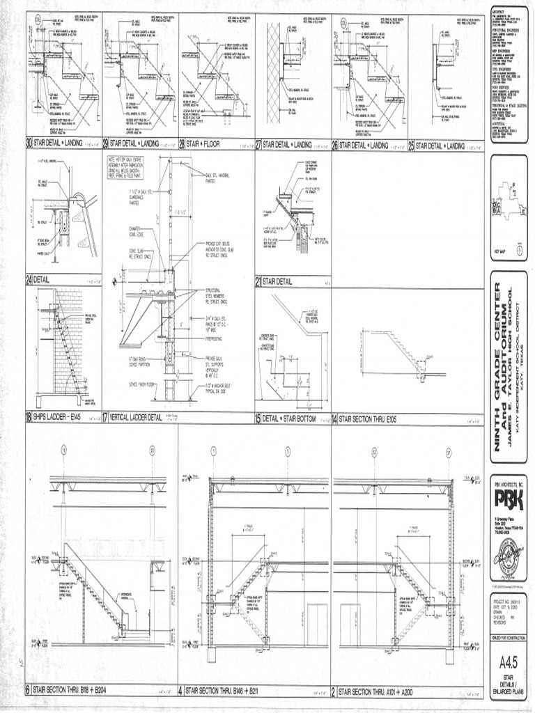Stair Details-Enlarged Plans