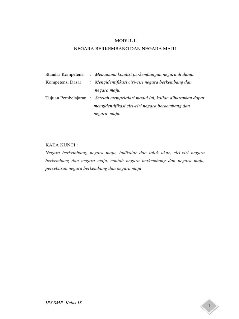 Modul Pembelajaran | PDF