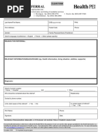 Home Health Services Referral Form | PDF | Health Care | Primary Care