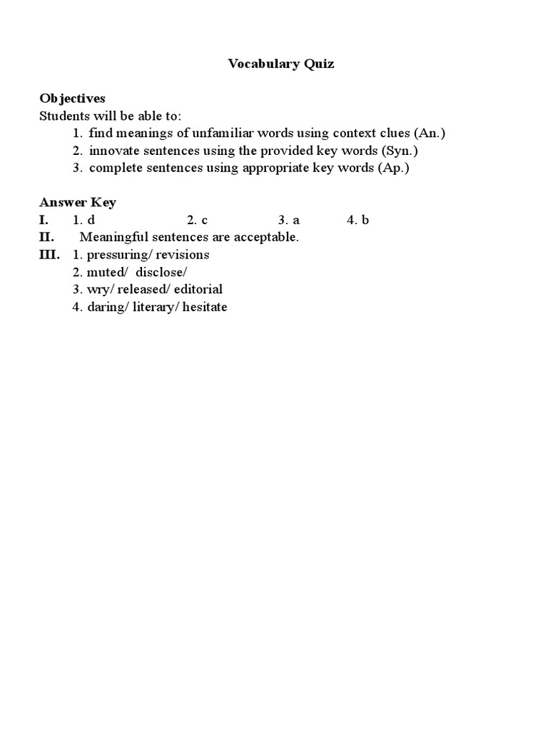 The School Story Quiz | PDF