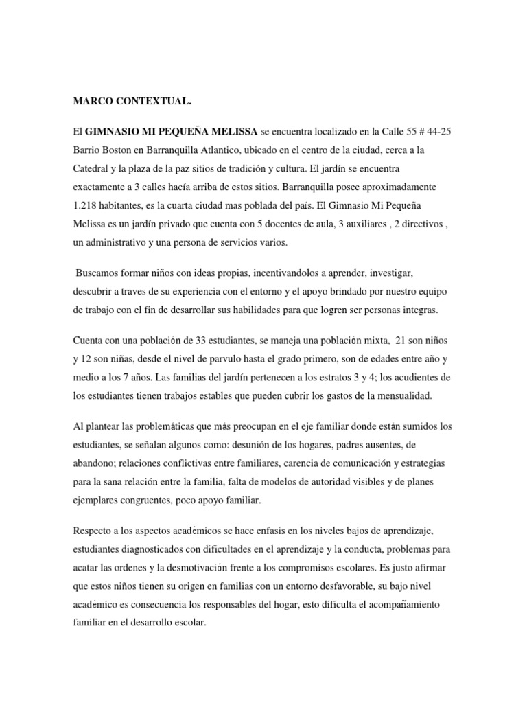 Marco Contextual | PDF | Maestros | Aprendizaje