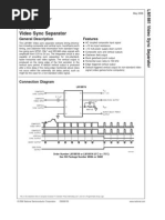 LM1881, LM1881-X: LM1881 Video Sync Separator | PDF | Video | Capacitor