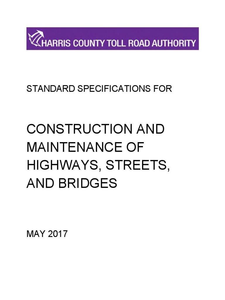 May 2017 HCTRA Standard Specifications PDF | PDF | Road Surface | Deep ...