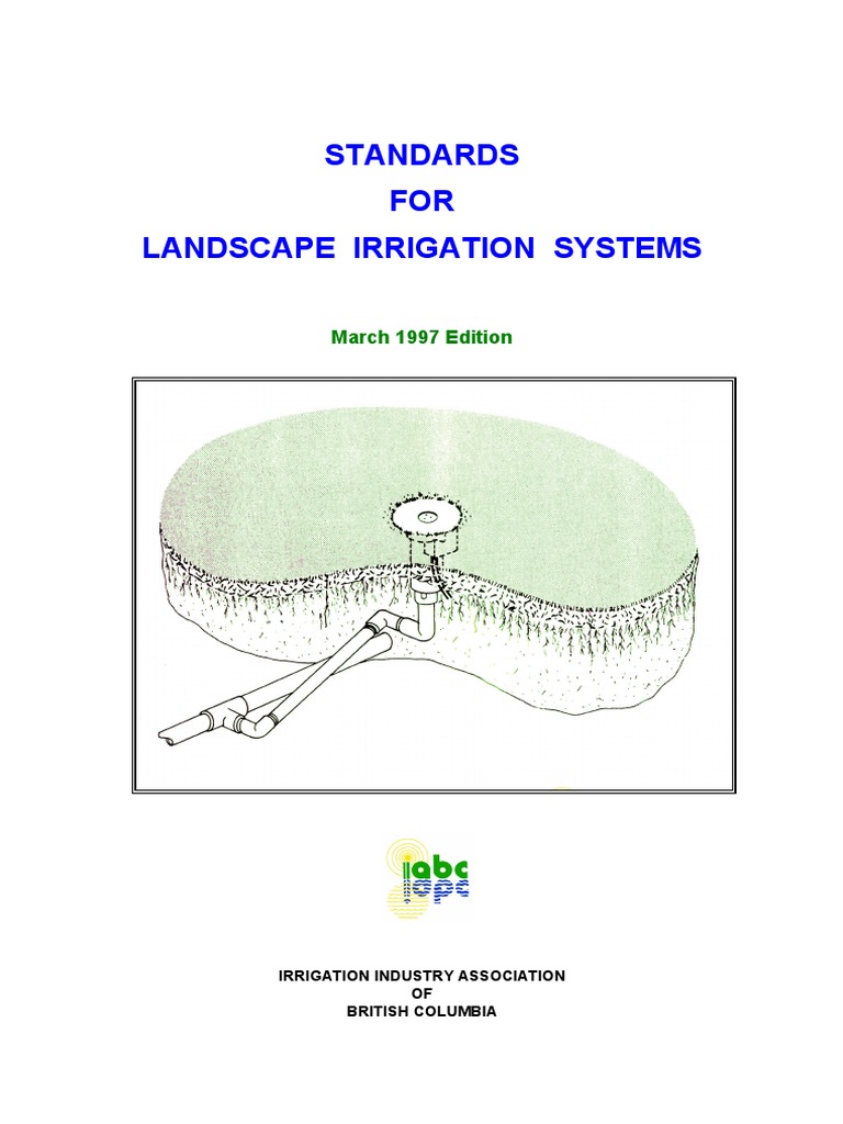 Landscape Irrigation Standards Guide | PDF | Plumbing | Irrigation