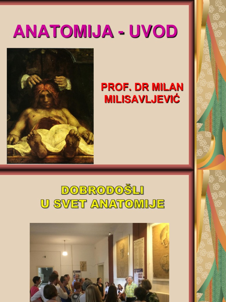 ANATOMIJA-UVOD Milan | PDF