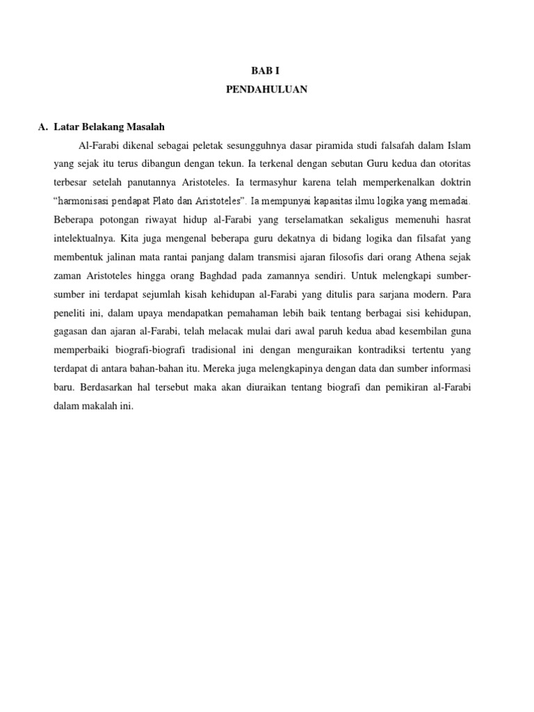 Pembahasan Alfarabi | PDF
