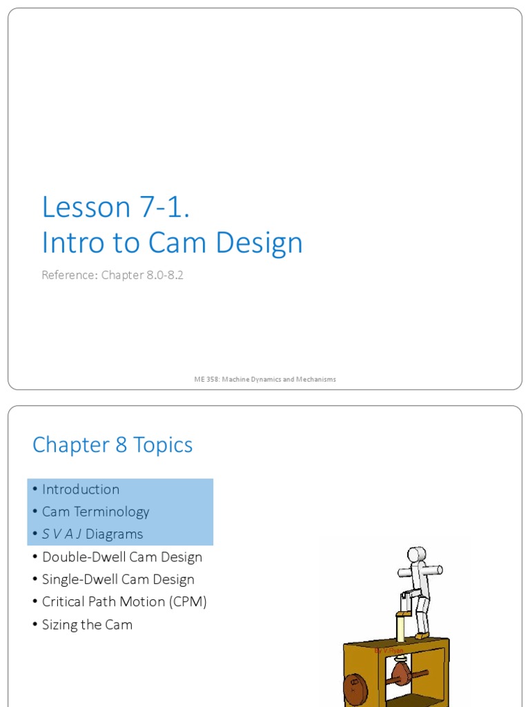 Ch8 Lecture 1 Intro To Cam Design | PDF | Machines | Rotation Around A ...