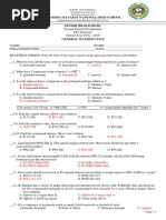 2nd Quarter Exam - Gen Math | PDF | Interest | Annuity (European)