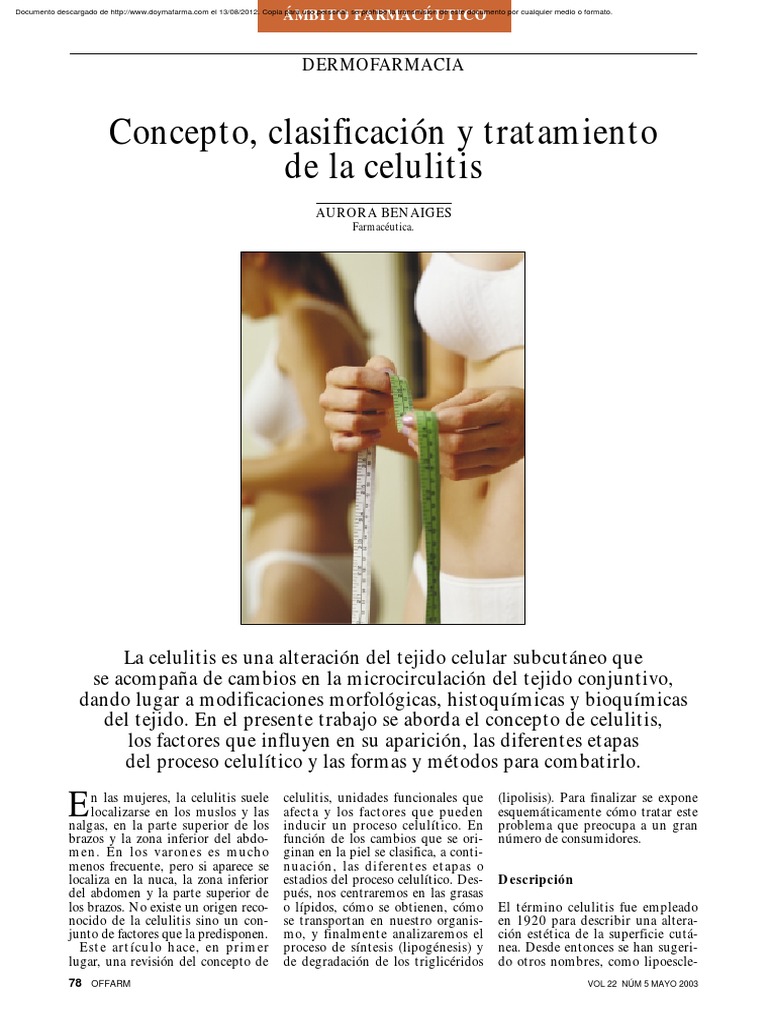 Tratamiento para La Celulitis | PDF | Lipoproteína | Tejido adiposo