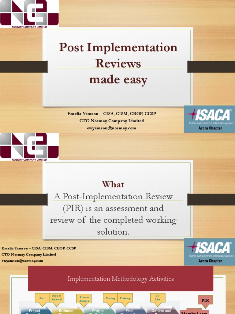 Post Implementation Reviews Made Simple | Download Free PDF | Audit | Business Process