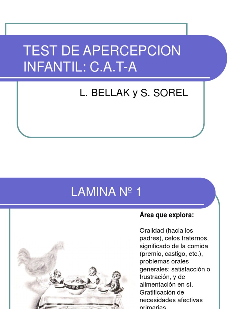 Interpretación de Láminas CAT-A | PDF | Temor | Ciencias del comportamiento