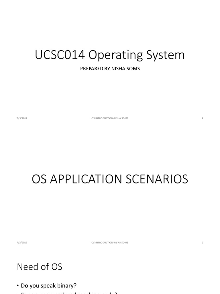 An Introduction to Operating Systems: Functions, Principles, and ...