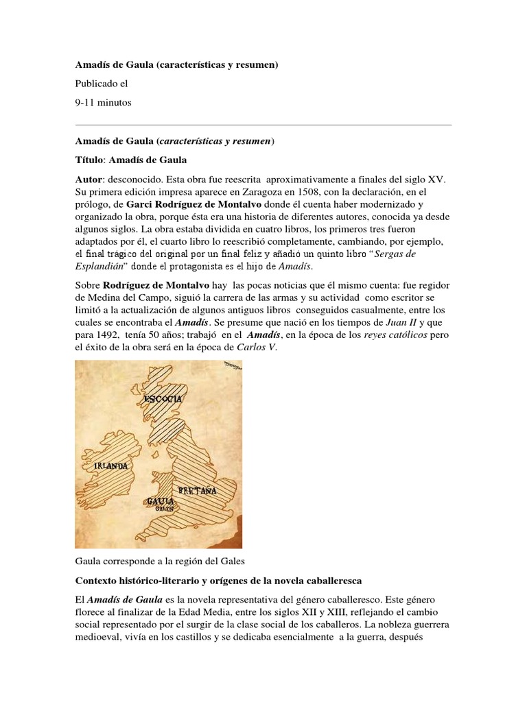 Amadís de Gaula | PDF