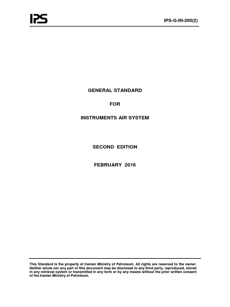 IPS Standard PDF | Download Free PDF | Pipe (Fluid Conveyance) | Valve