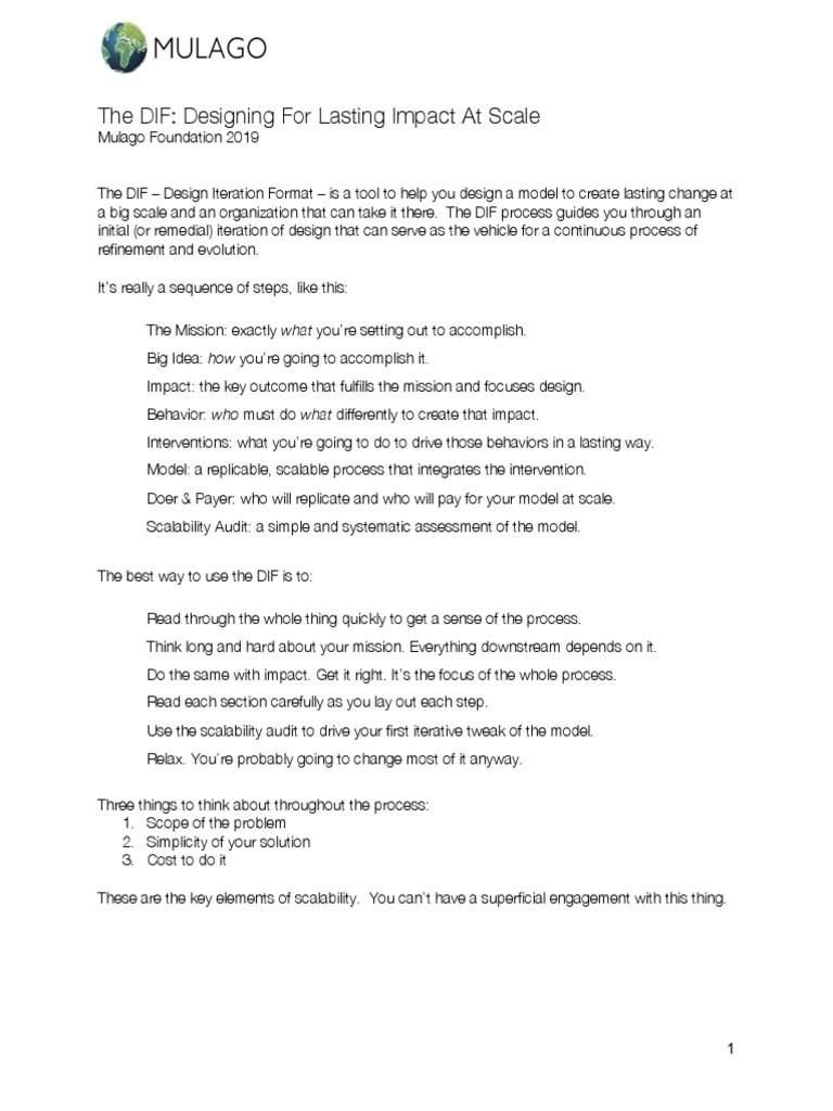 Design Iteration Format 2019 | PDF | Aids | Non Governmental Organization