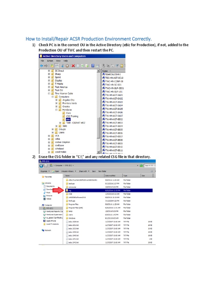 How To Install ACSR | PDF | Directory (Computing) | Microsoft Windows