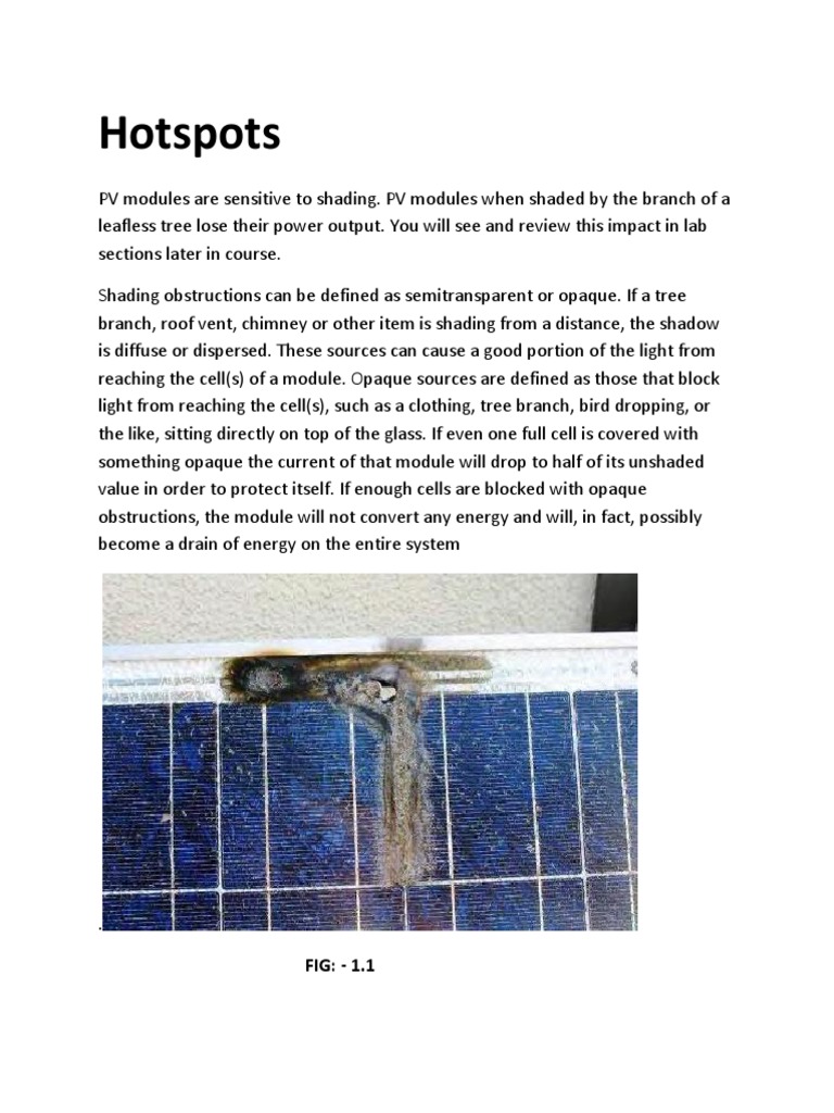 Hotspot | PDF | Solar Cell | Renewable Resources