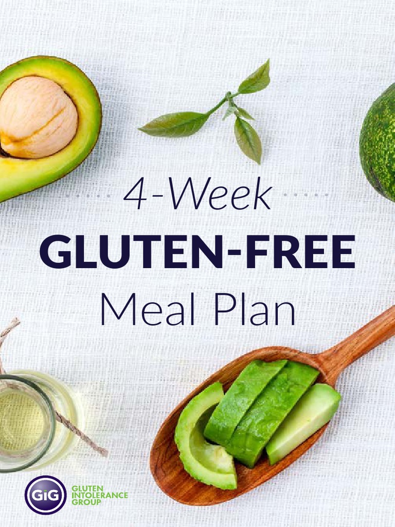 4 Week Gluten Free Meal Plan | Download Free PDF | Gluten | Coeliac Disease