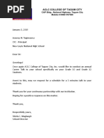 Letter For Courtesy Call (City Mayor) | PDF | Social Science | Cooking ...