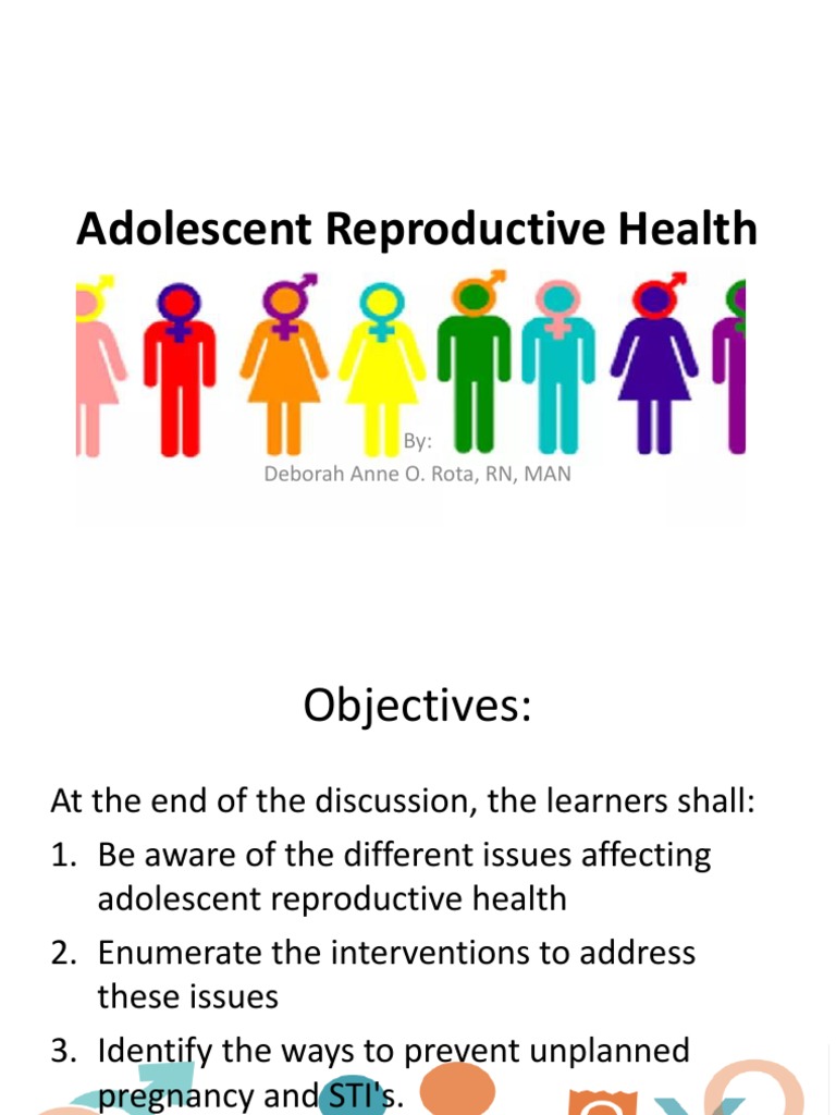 Adolescent Reproductive Health Pdf Teenage Pregnancy Adolescence