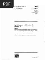 Iso 1328-1 - Cylindrical - Gears | PDF | Engineering Tolerance | Distance