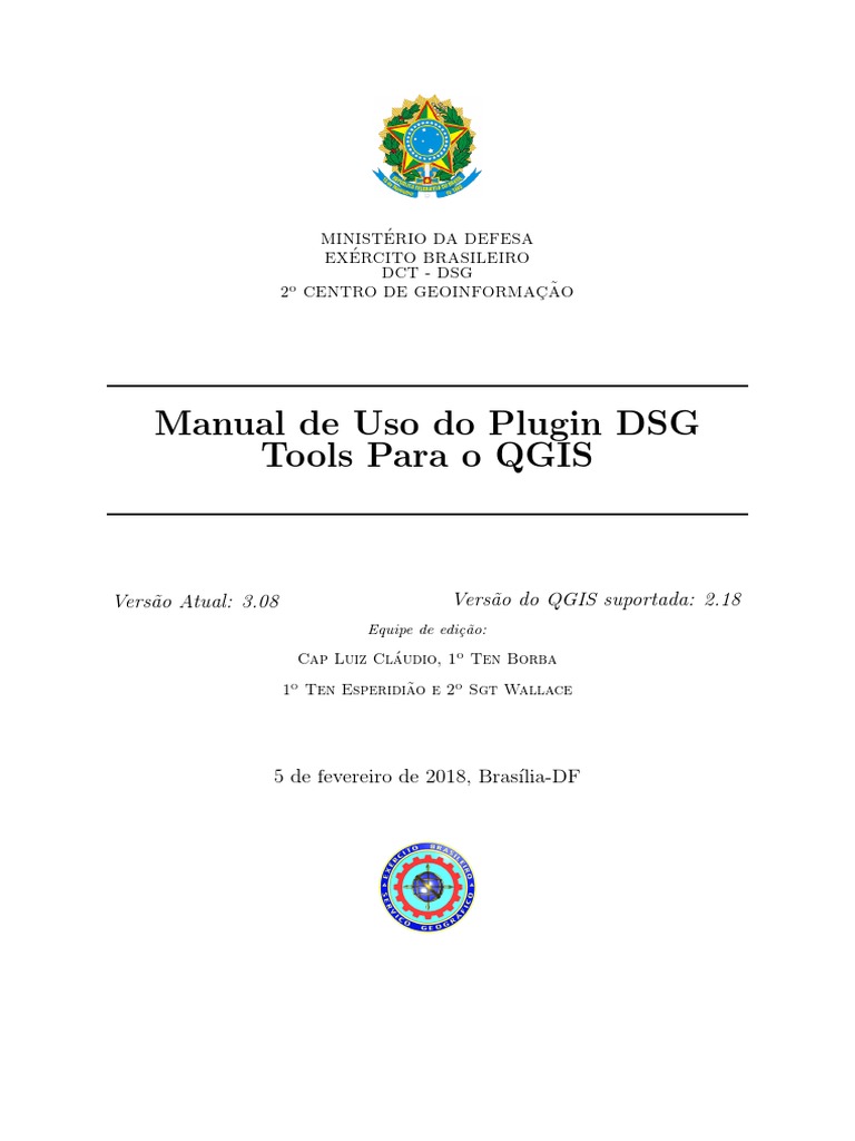 Dsgtools | PDF | Janela (informática) | Plug-in (informática)
