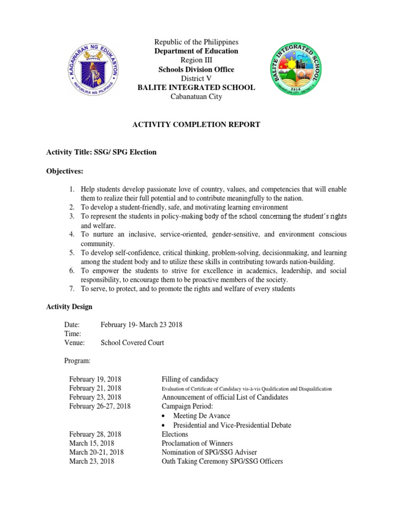 SPG - SSG Election | PDF | Learning | Elections
