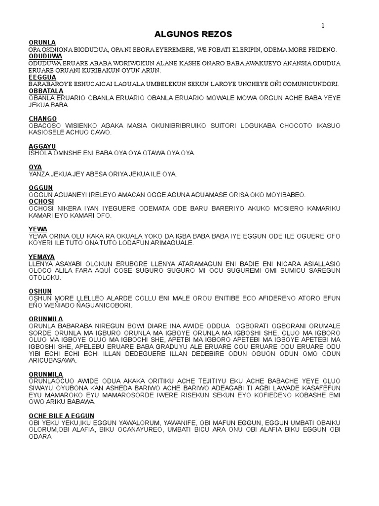 Algunos Rezos | PDF