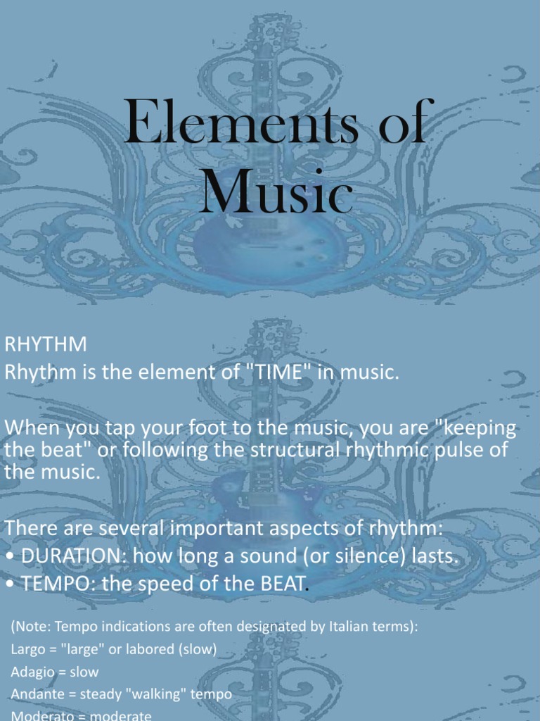 Elements of Music | PDF | Musical Forms | Harmony