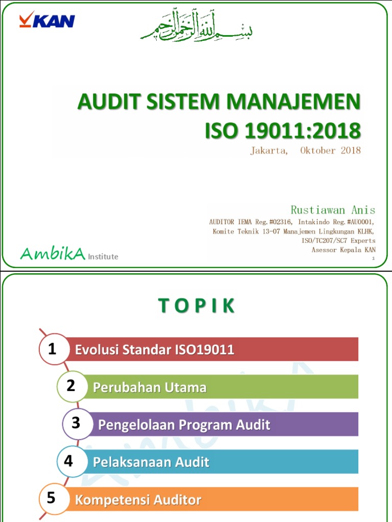 Materi ISO 19011-2018 | PDF