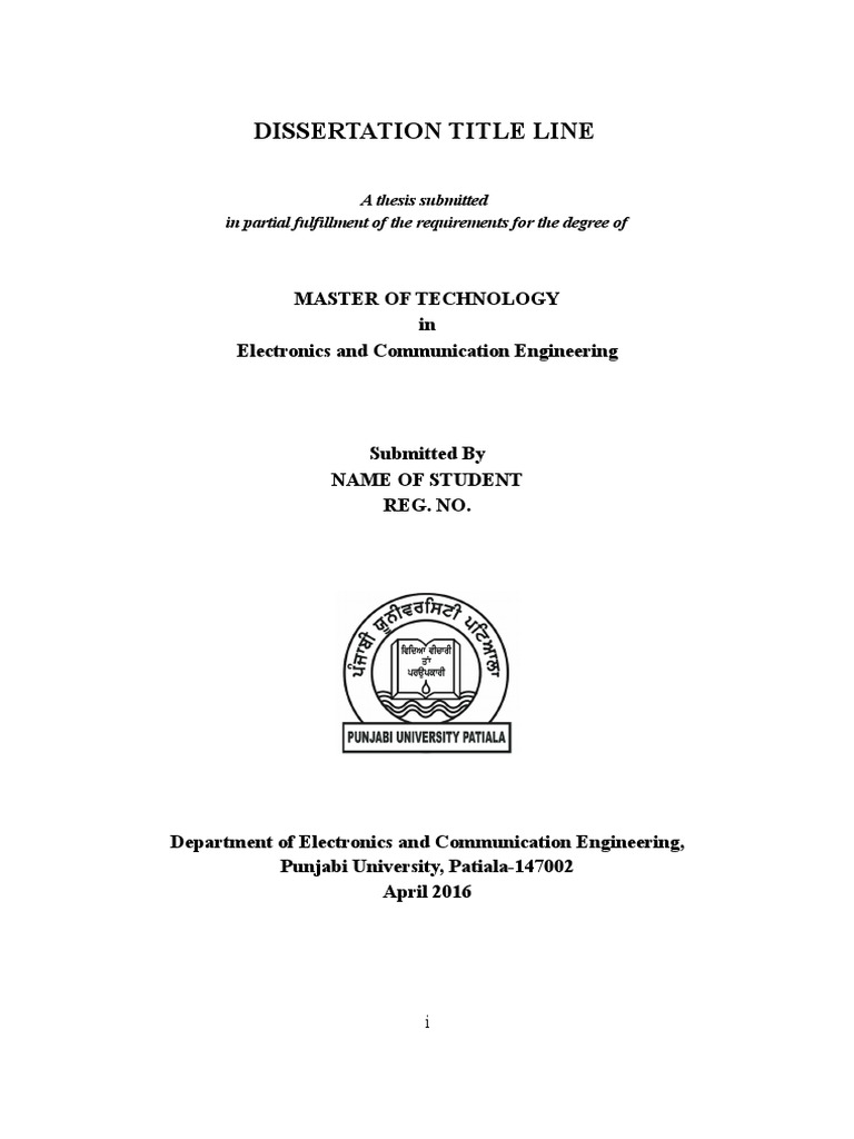Dissertation Template Final | PDF | Thesis | Electrical Engineering
