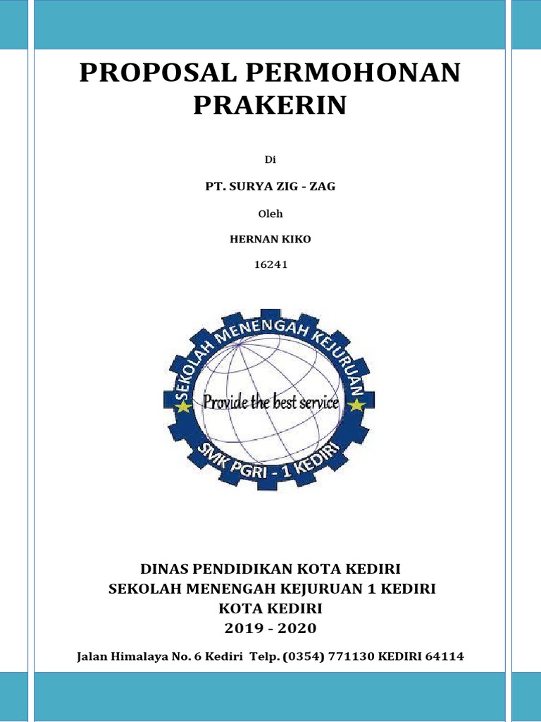 Contoh Proposal - Prakerin - TPM-ZIGZAG | PDF