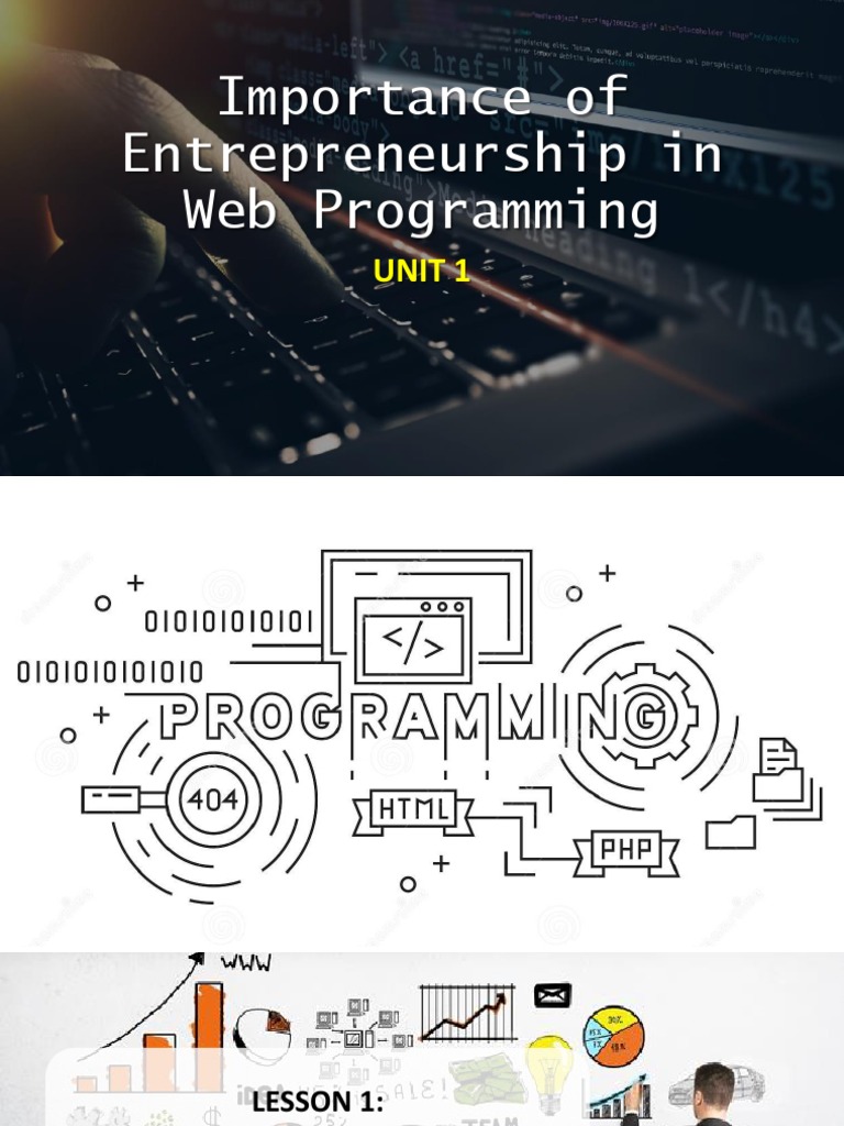 Importance of Entrepreneurship in Web Programming: Unit 1 | PDF | Programmer | Computer Program