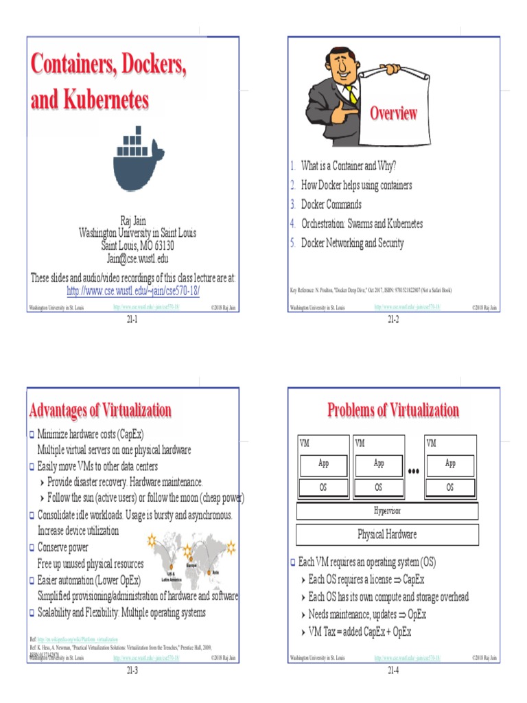 Containers, Dockers and Kubernets PDF | PDF | Hyper V | Virtual Machine