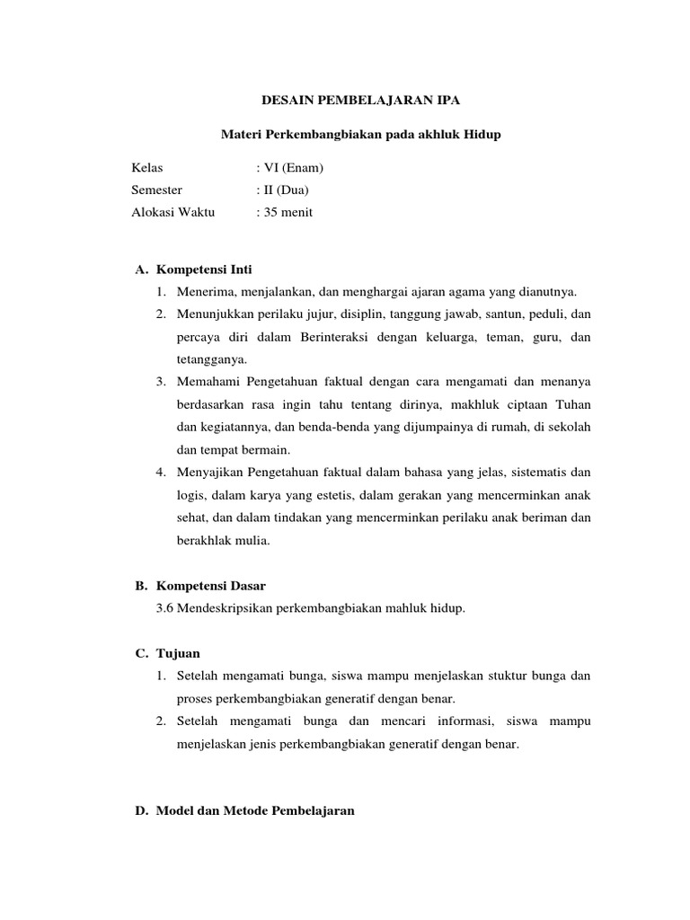 DESAIN PEMBELAJARAN IPA Kelompok 8 | PDF | Kesehatan Holistik