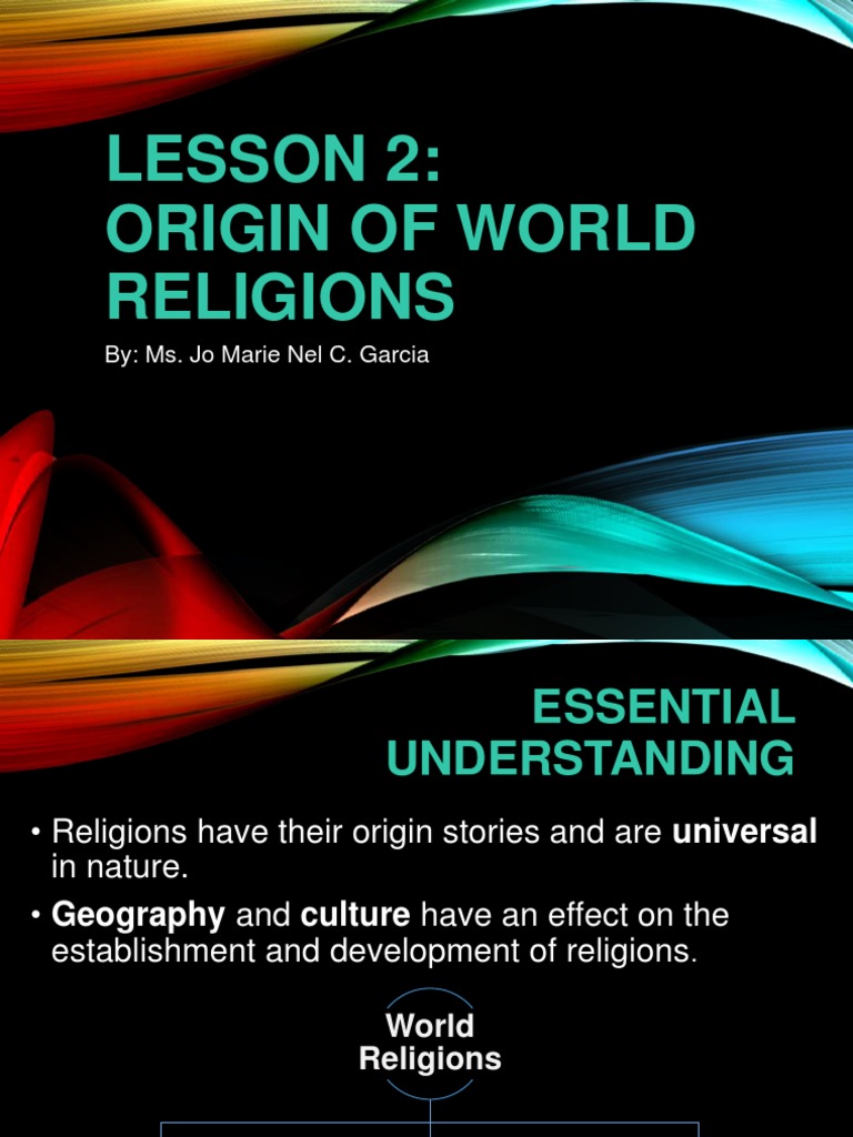 Lesson2-Origin o Fworld Religions | PDF | Tao | Dharma