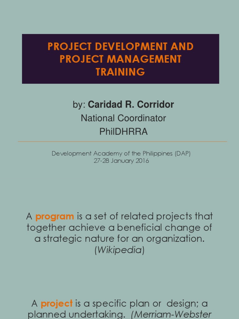 Project Development | PDF | Project Management | Needs Assessment