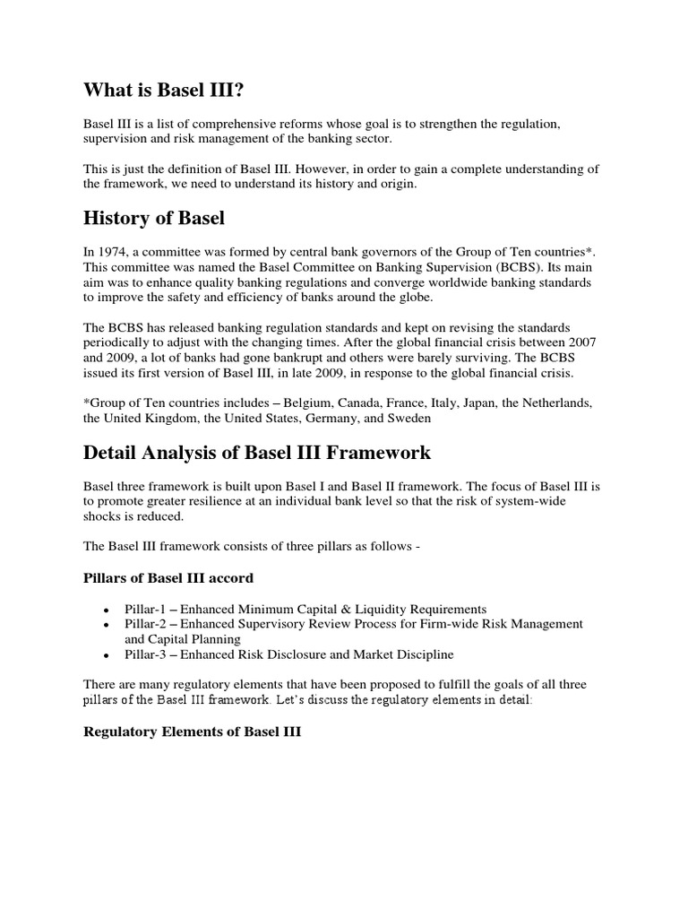 Basel-III | PDF | Basel Iii | Capital Requirement