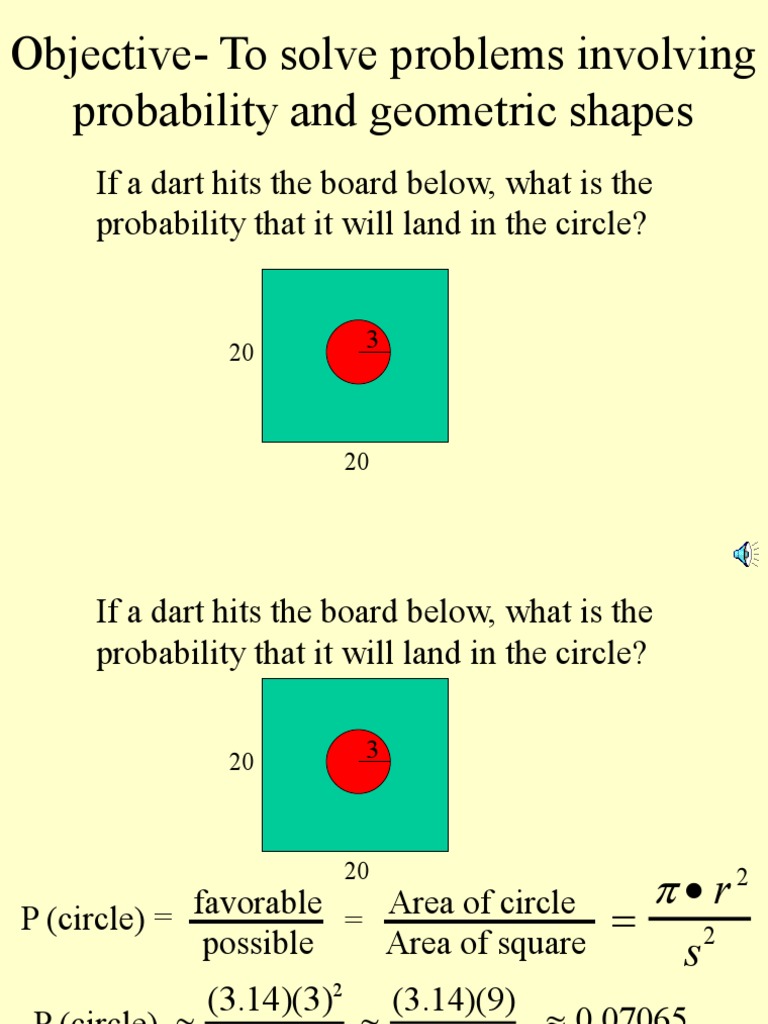 Area and Probablitity With Geometric Shapes | PDF | Area | Geometry