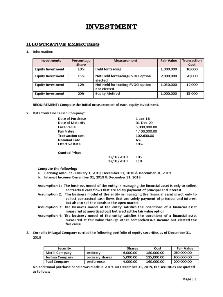 INVESTMENT | PDF | Bonds (Finance) | Stocks