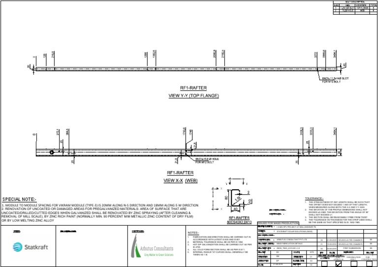 Rafter RF-1 - R02 | Download Free PDF | Engineering Tolerance | Screw